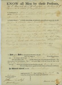 The Lane Family Seen Through 19th Century Deeds | Out of the Archives